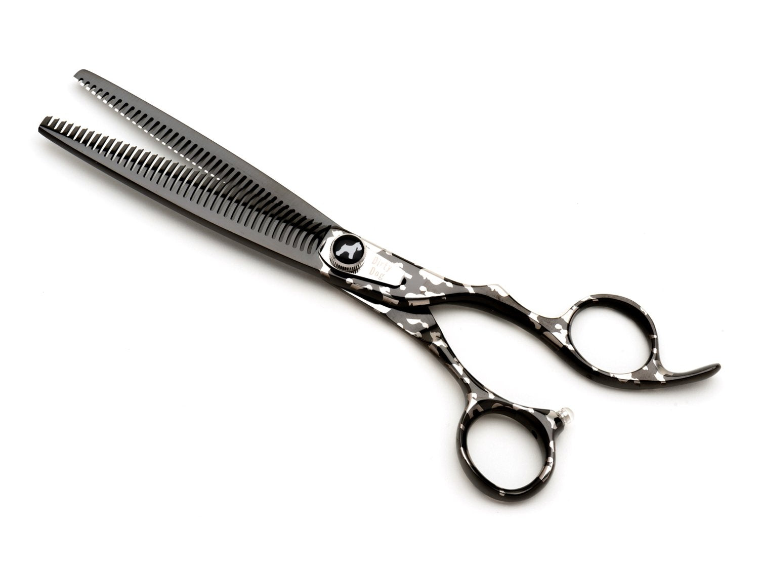 Dirty Dog Black D-40 Double Teeth Thinner – ScissorPro Sharpening ...